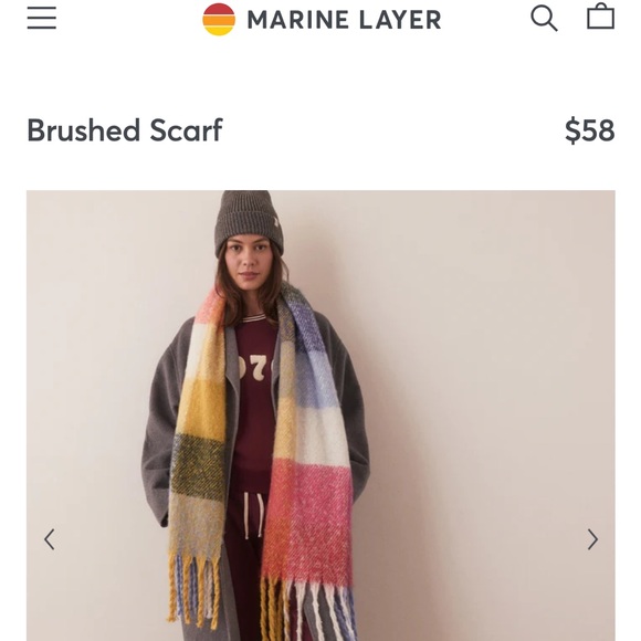 Marine Layer | Accessories | Marine Layer Multi Color Soft Brushed ...
